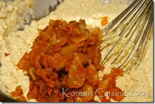 Korean Cuisine: Kimchi Jun - Korean Style Kimchi Pancakes - (김치전)